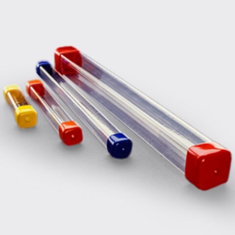 Clear Square Plastic Tubes - VisiPak | Clear Plastic Packaging ...